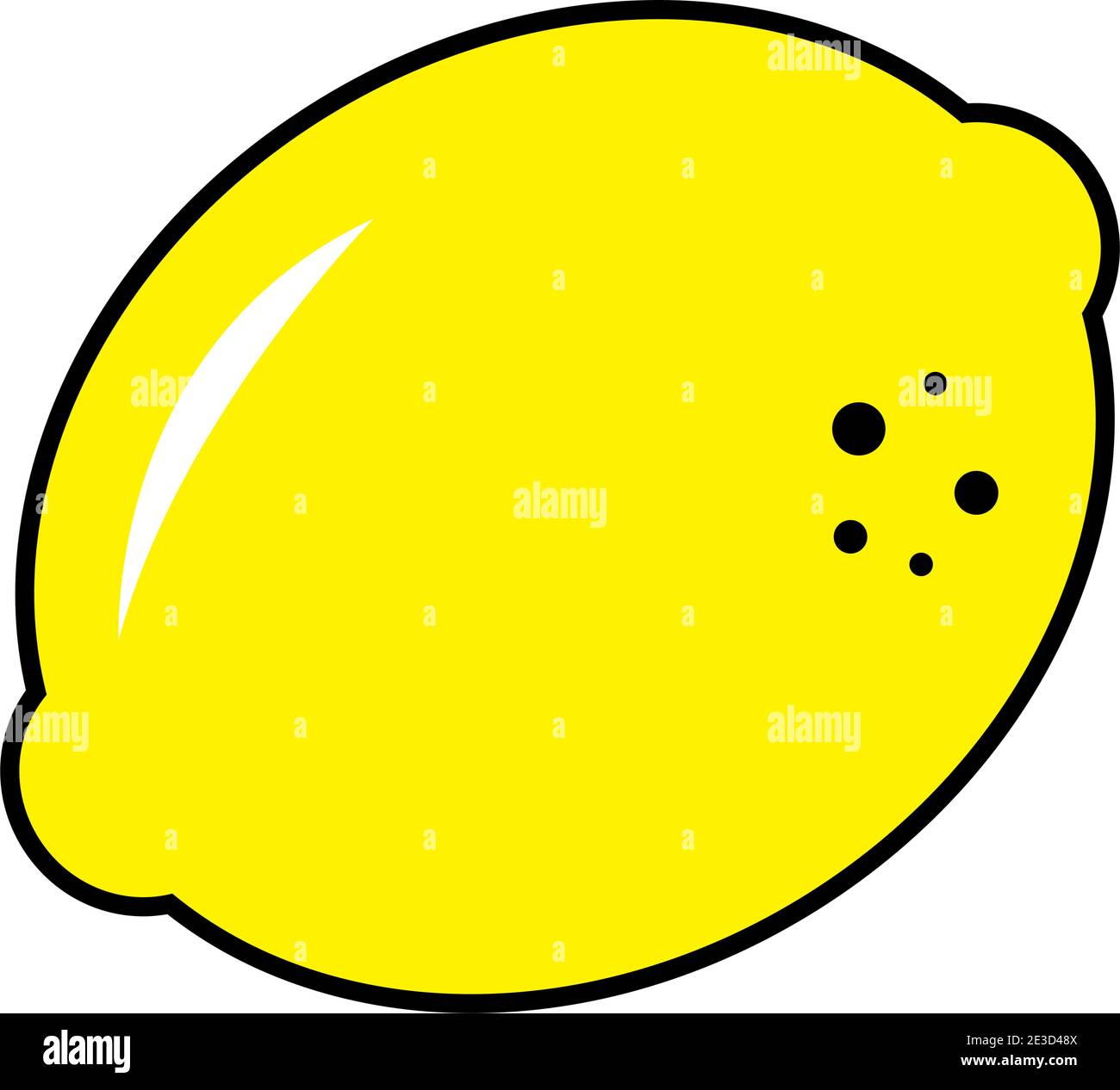 lemon fruit design of healthy organic food theme Vector illustration ...