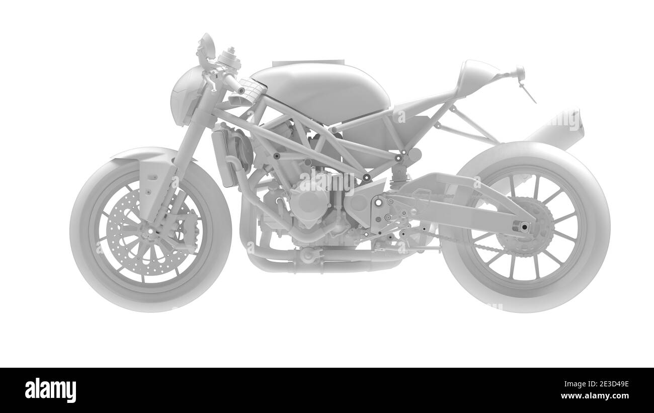 3D rendering of motorcycle race bike motor bike technical machine ...