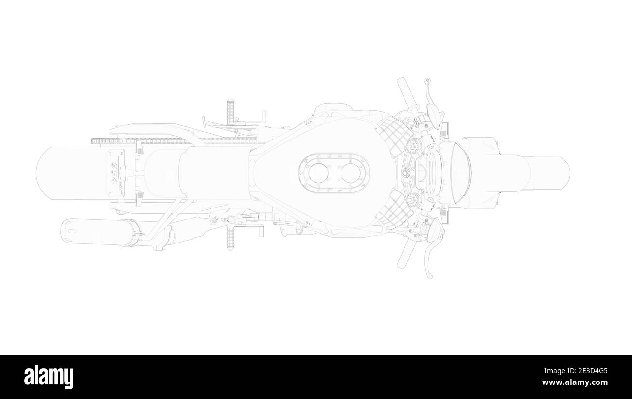 3D rendering of motorcycle race bike motor bike technical machine ...