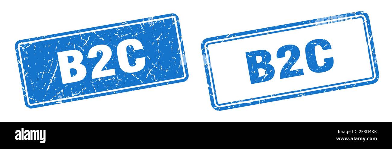 b2c square stamp. b2c grunge sign set Stock Vector Image & Art - Alamy
