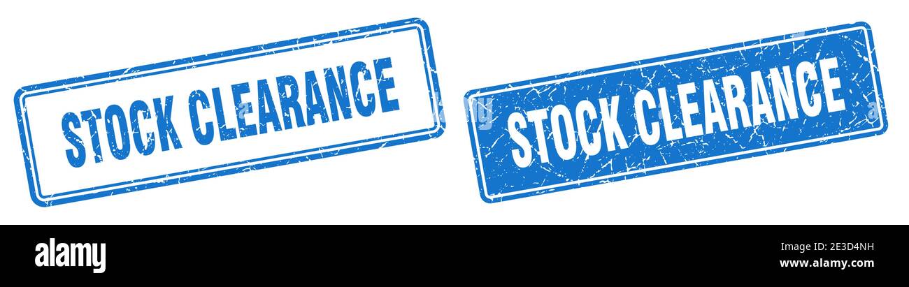 stock clearance square stamp. stock clearance grunge sign set Stock ...