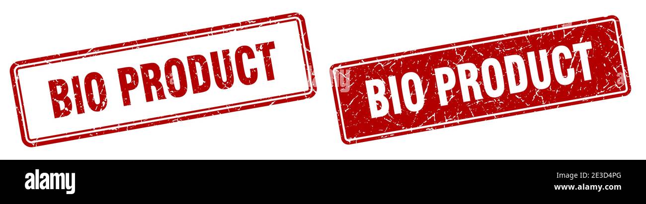 bio product square stamp. bio product grunge sign set Stock Vector ...