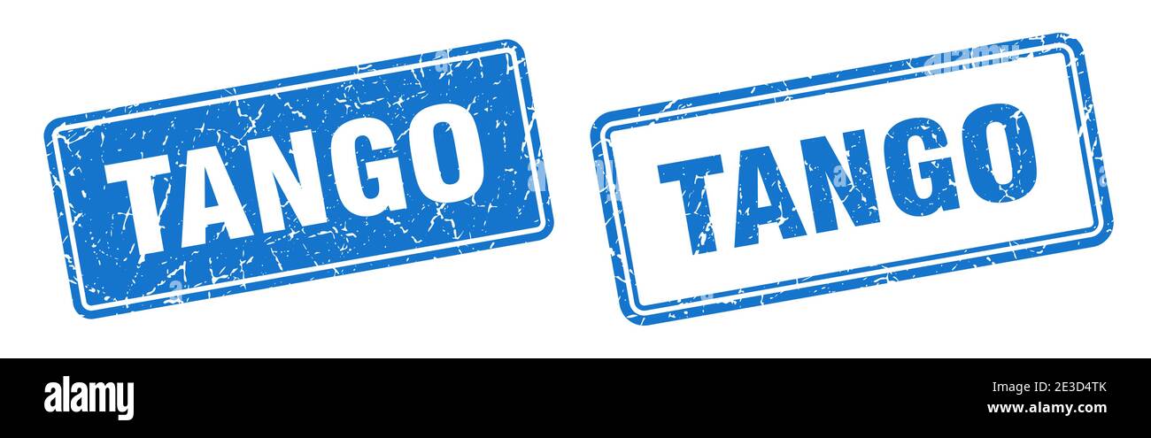 tango square stamp. tango grunge sign set Stock Vector Image & Art - Alamy