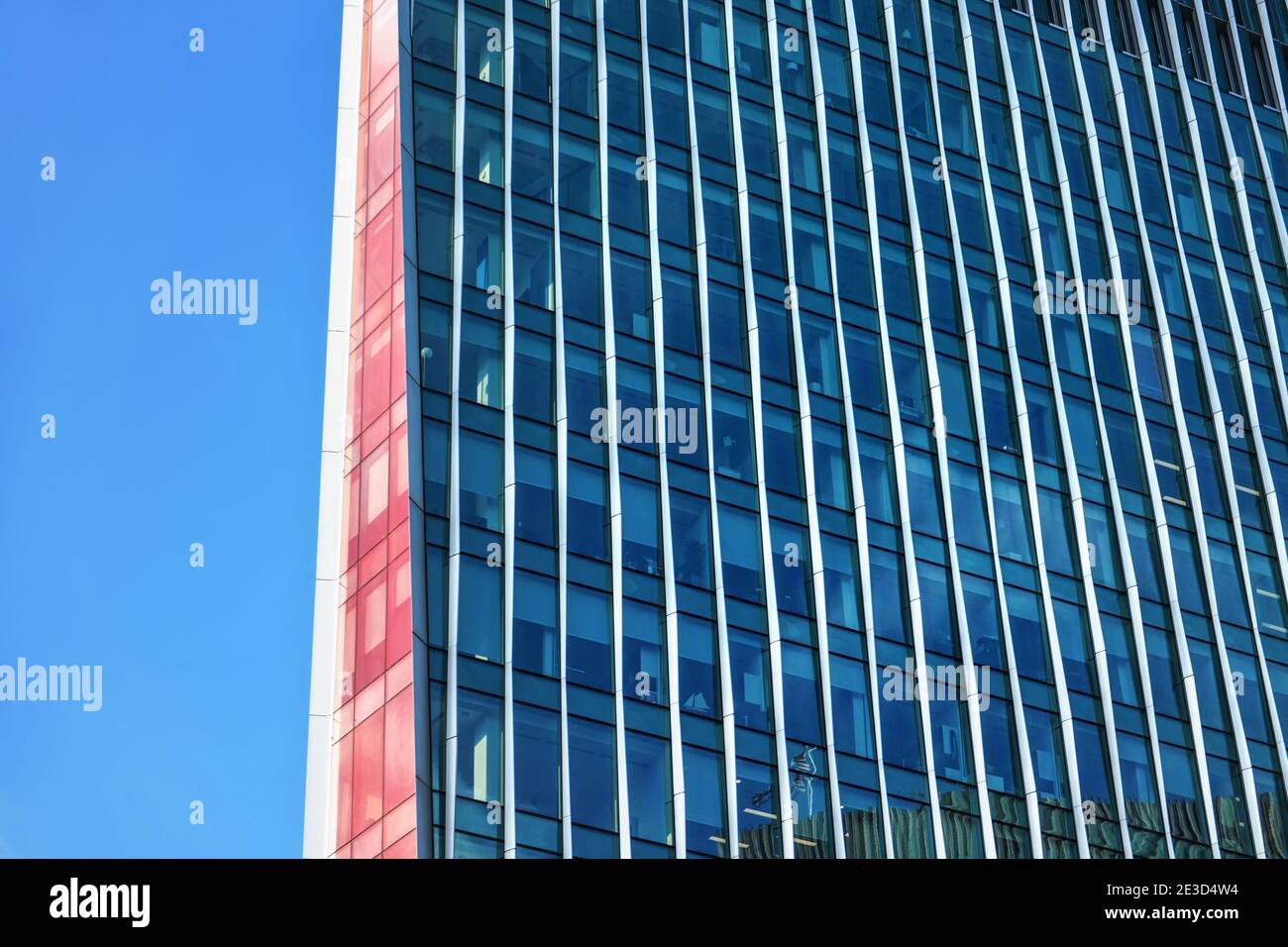 London, United Kingdom - February 02, 2019: Regular rectangular windows ...