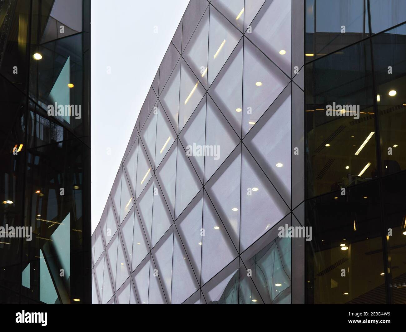 London, United Kingdom - February 02, 2019: Rectangular windows on One ...