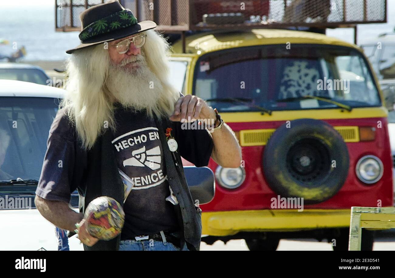 Bongo man, Venice Beach, California Stock Photo - Alamy