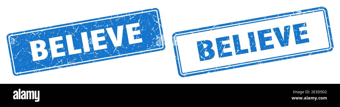 believe square stamp. believe grunge sign set Stock Vector Image & Art ...