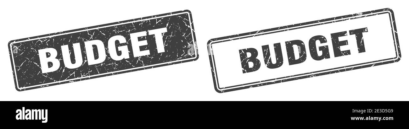budget square stamp. budget grunge sign set Stock Vector Image & Art - Alamy
