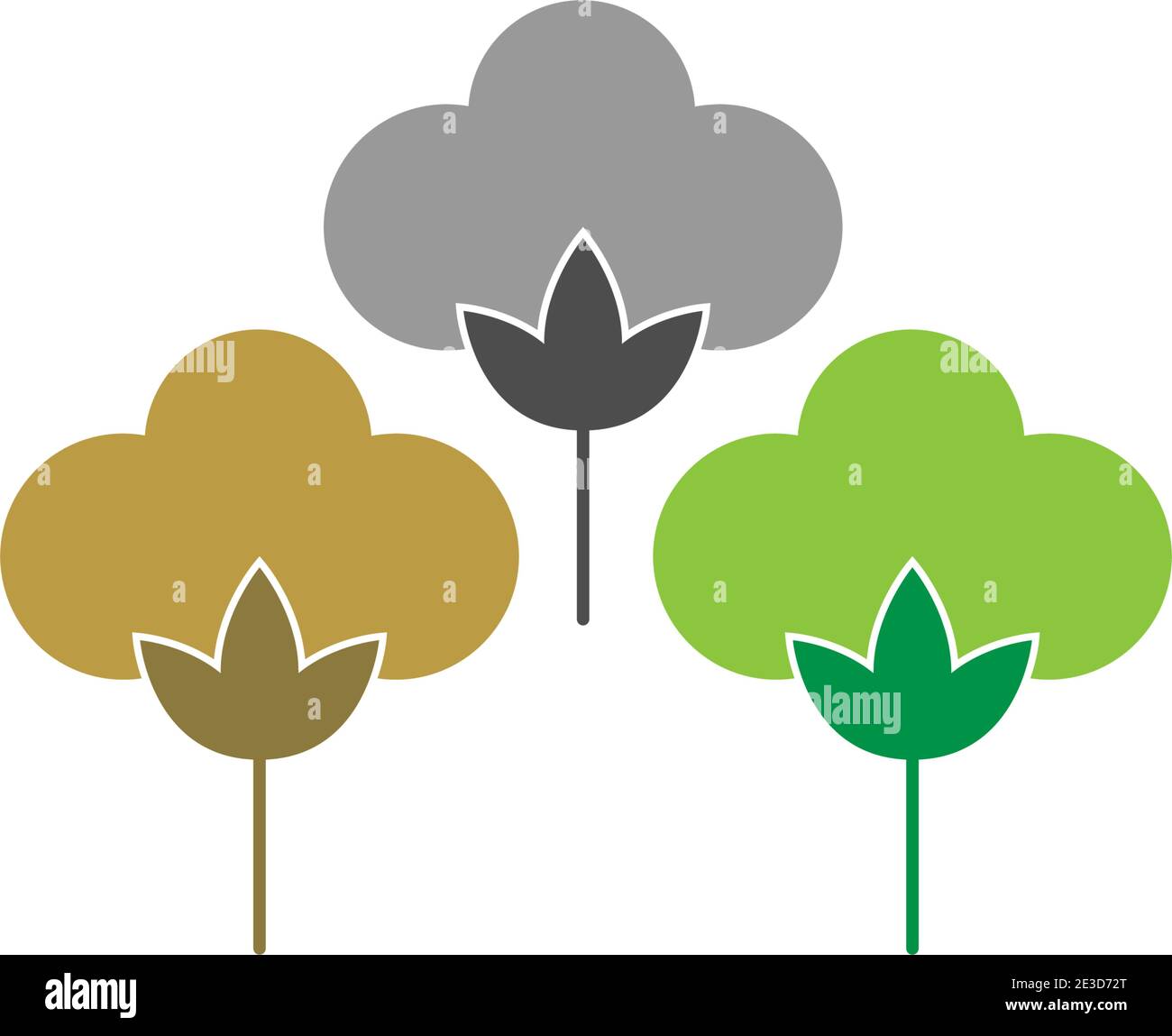 Cotton logo icon illustration vector design template Stock Vector Image ...