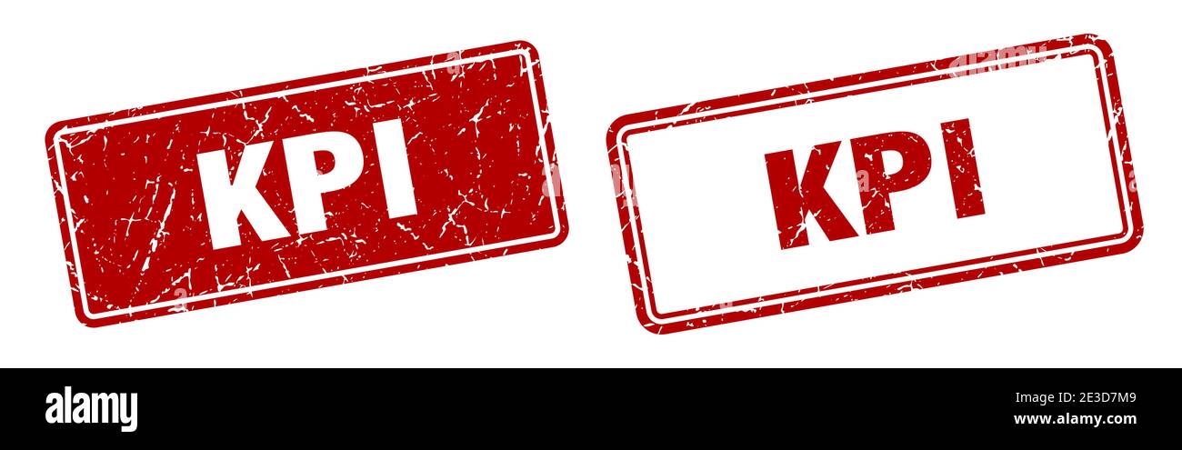 kpi square stamp. kpi grunge sign set Stock Vector Image & Art - Alamy