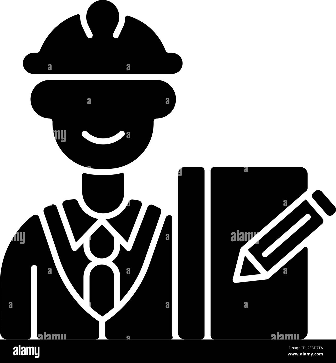 Supervisor black glyph icon Stock Vector Image & Art - Alamy