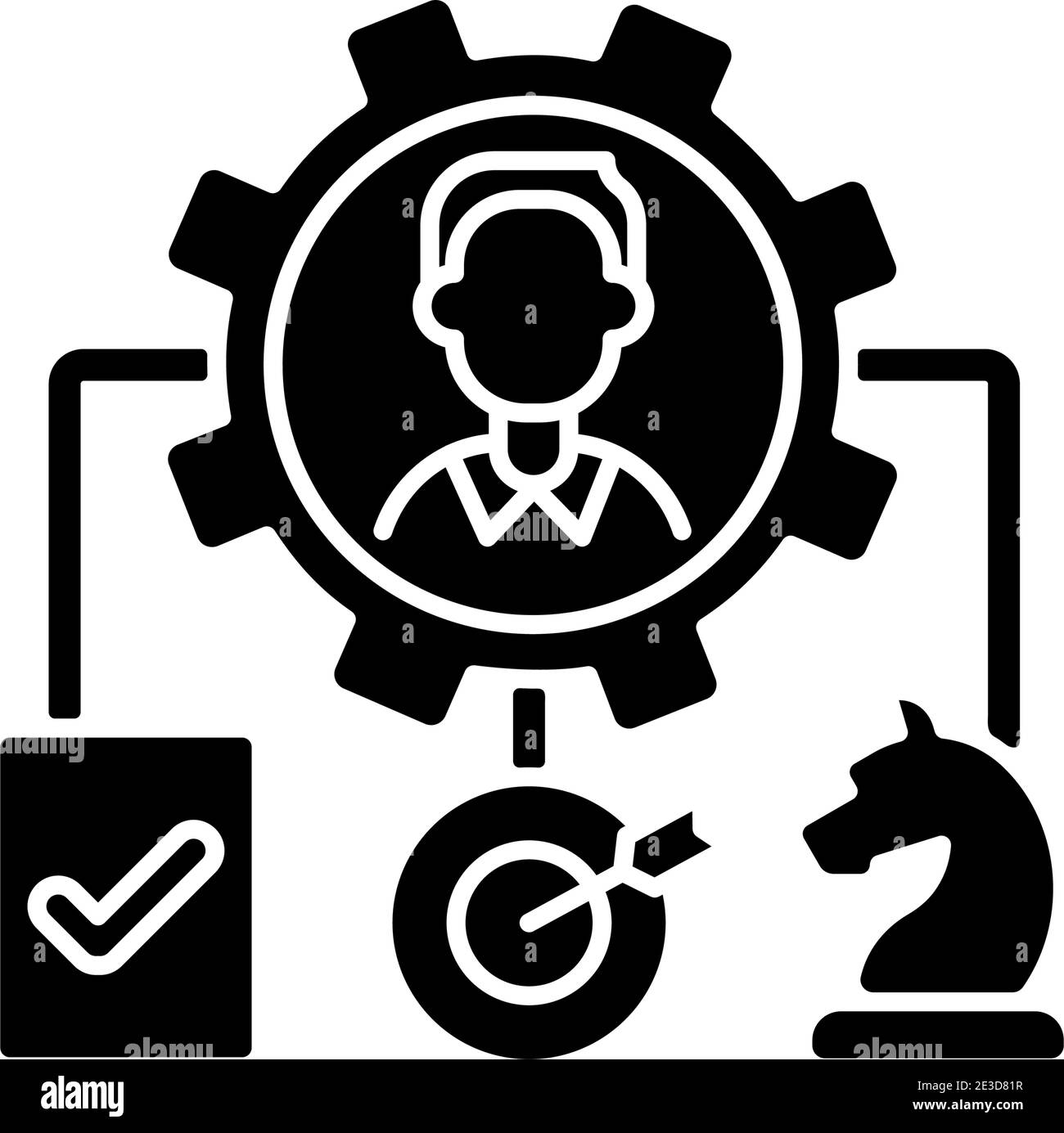 Operations management black glyph icon Stock Vector Image & Art - Alamy