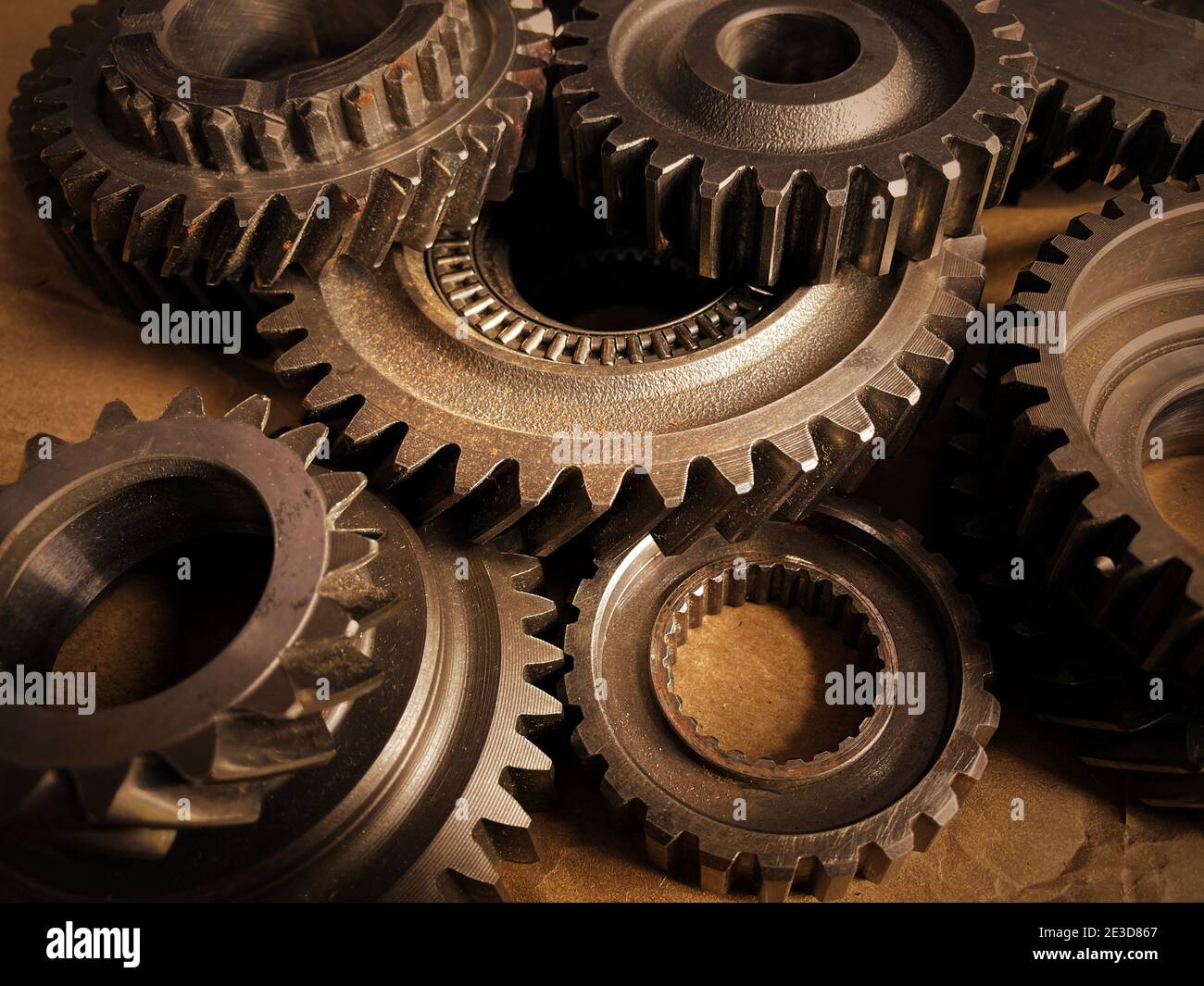Old metal cogwheels macro hi-res stock photography and images - Alamy