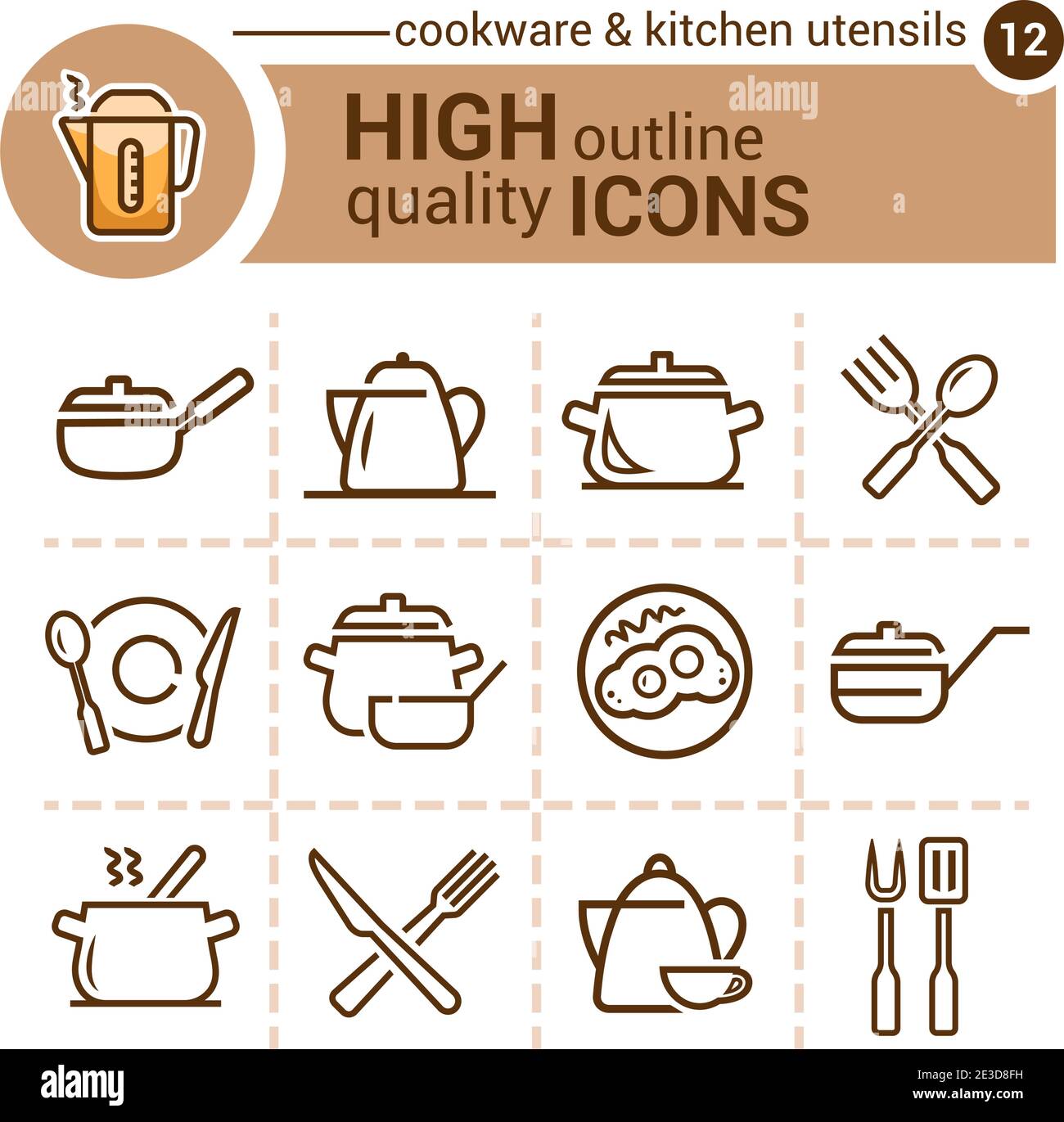Bakery icon simple line Cut Out Stock Images & Pictures - Alamy