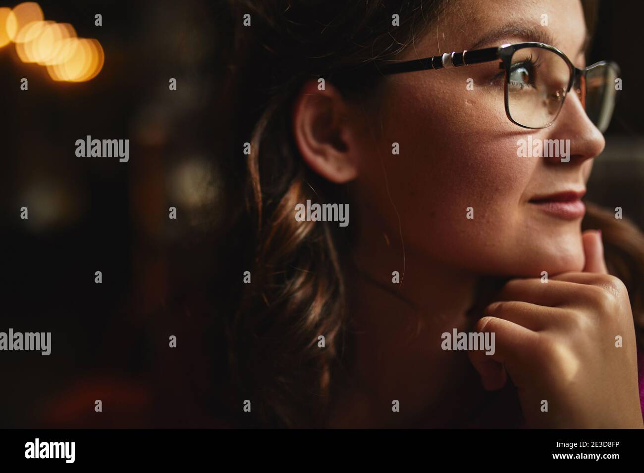 Rest chin on hand hi-res stock photography and images - Alamy