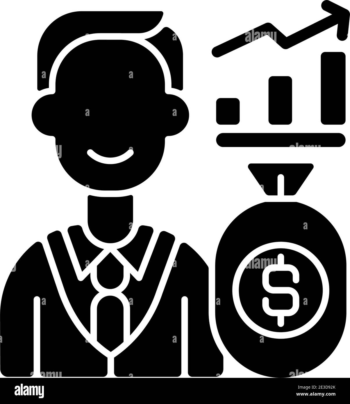 Investor black glyph icon Stock Vector Image & Art - Alamy