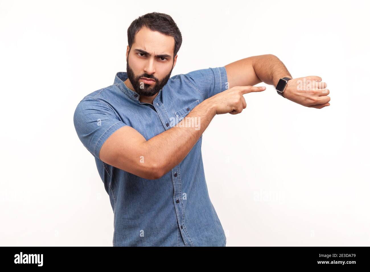 Impatient Person With Watch