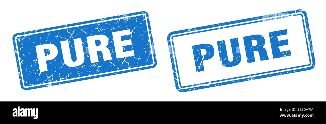 pure square stamp. pure grunge sign set Stock Vector Image & Art - Alamy