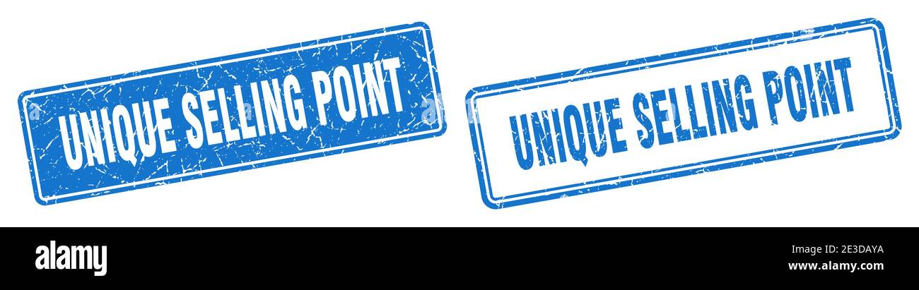 unique selling point square stamp. unique selling point grunge sign set ...