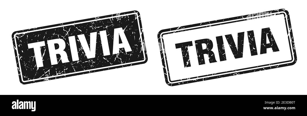 trivia square stamp. trivia grunge sign set Stock Vector Image & Art ...