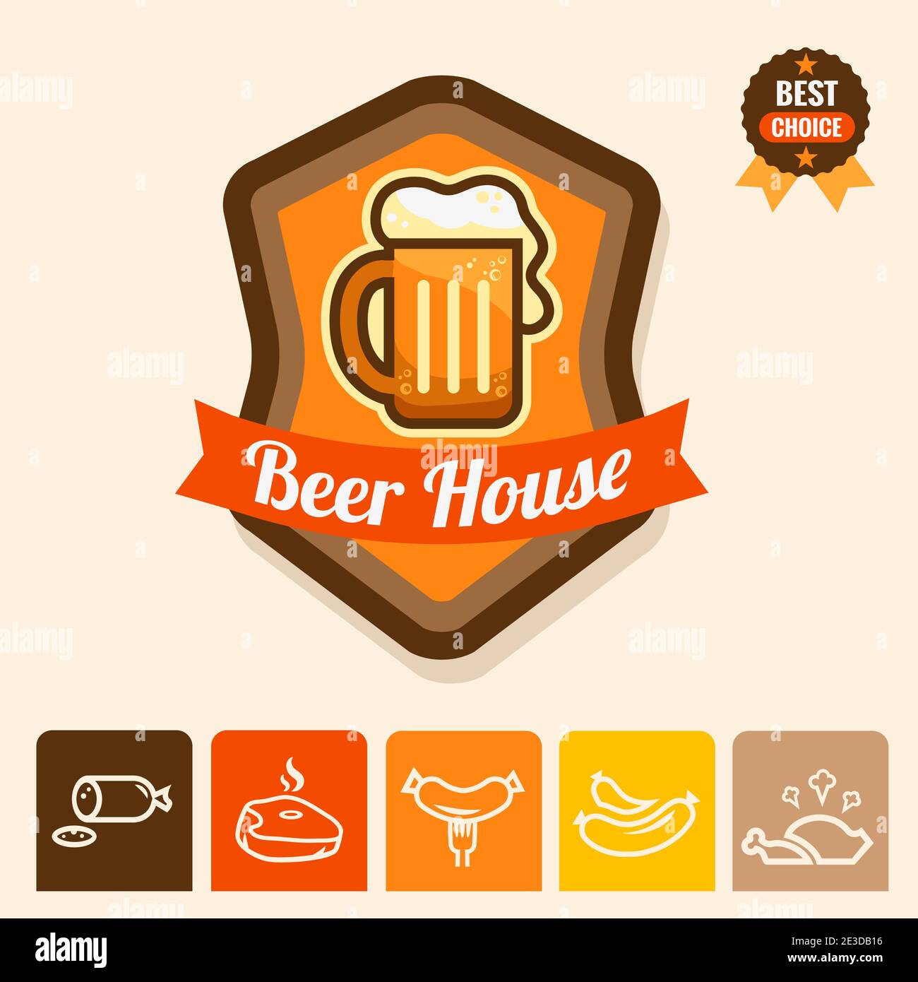 Color craft label company Stock Vector Images - Alamy