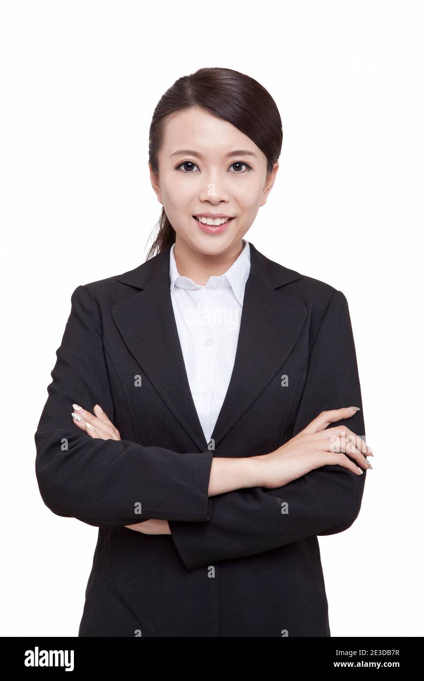 Indian woman folding her arms hi-res stock photography and images - Alamy