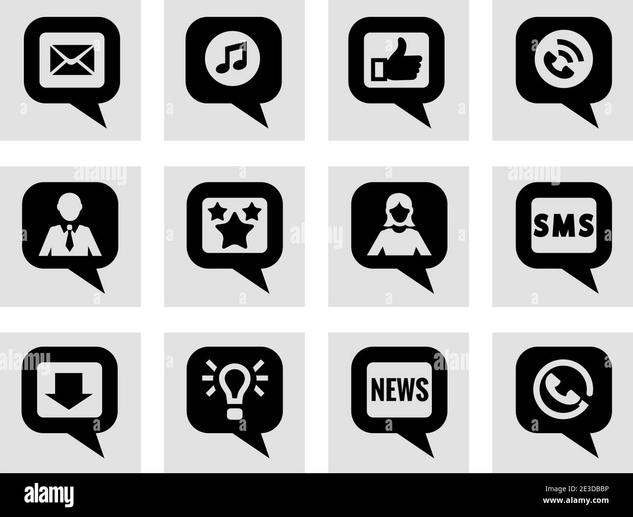 Vector icon concept set Stock Vector Images - Alamy