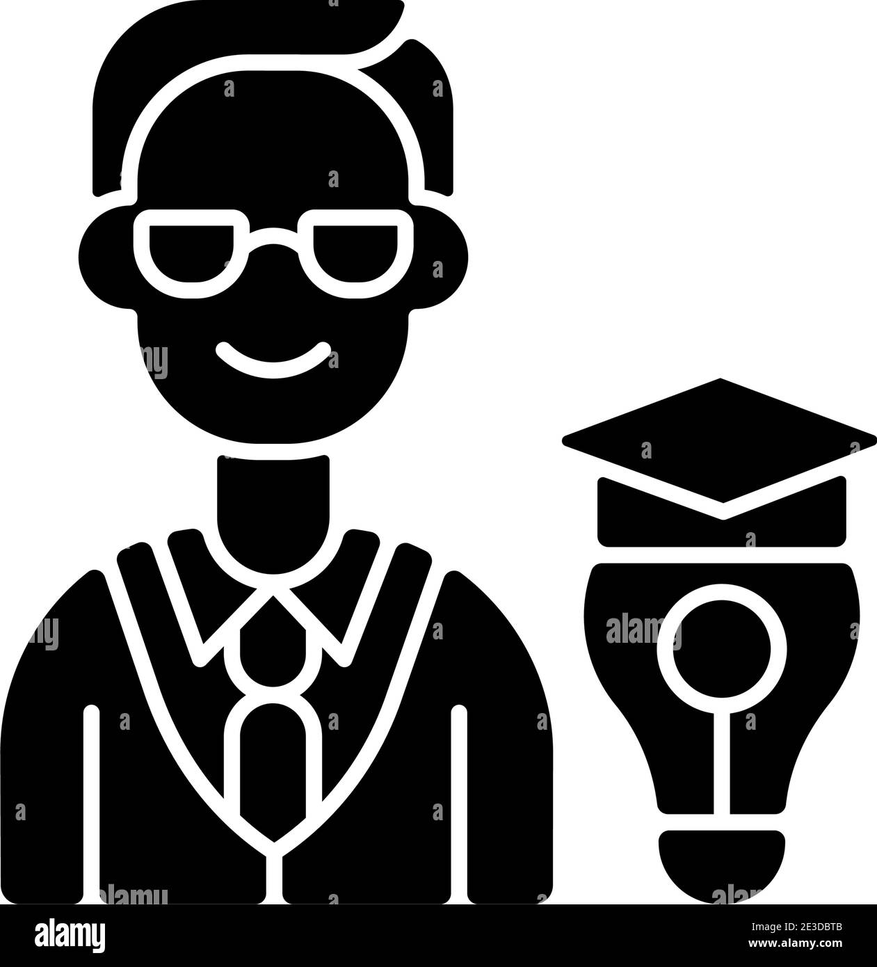 Educational management black glyph icon Stock Vector Image & Art - Alamy