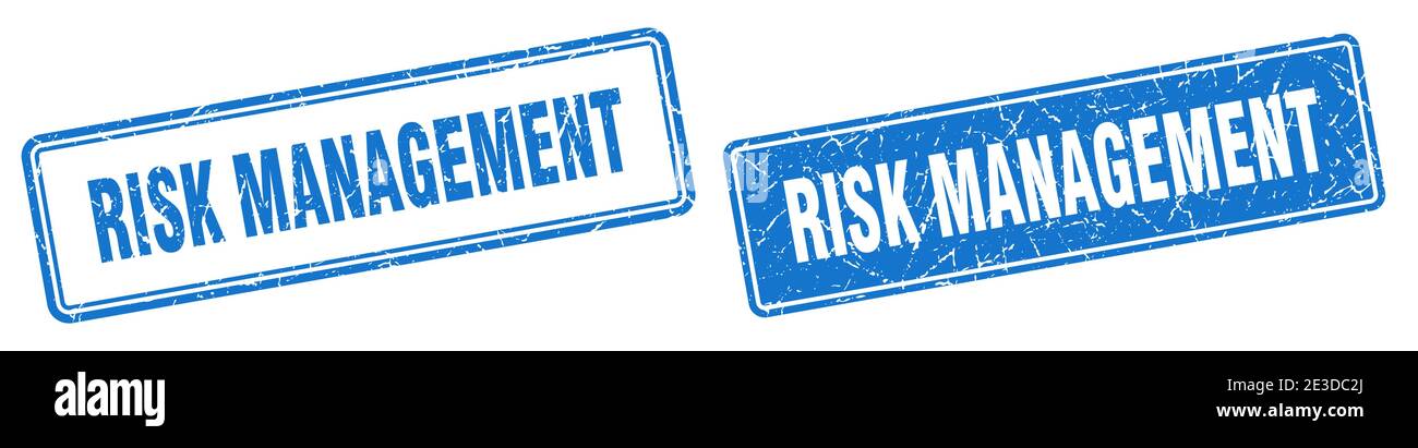 risk management square stamp. risk management grunge sign set Stock ...