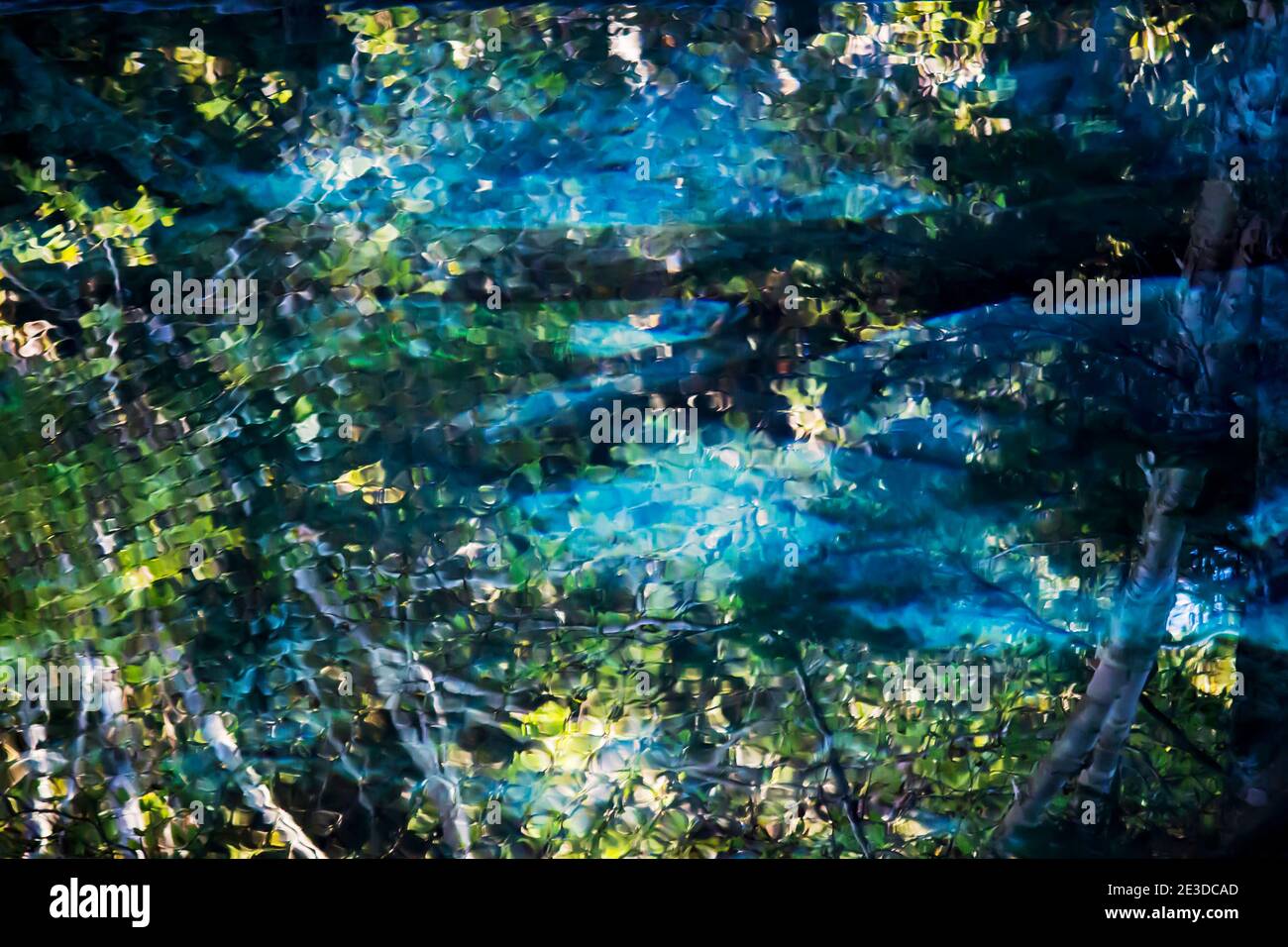 Photograph for the background material of the lake bottom that shines ...