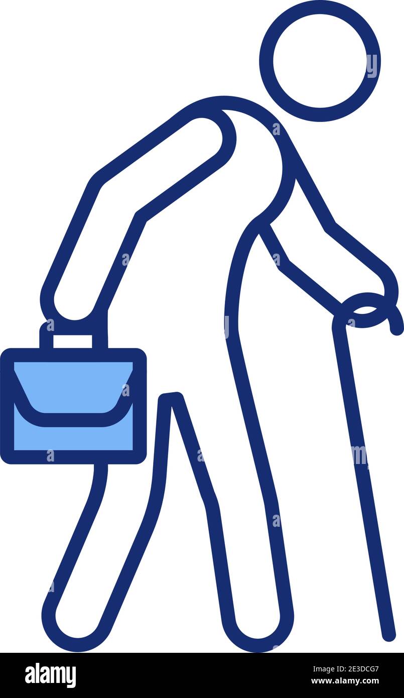 Office older employees Stock Vector Images - Alamy