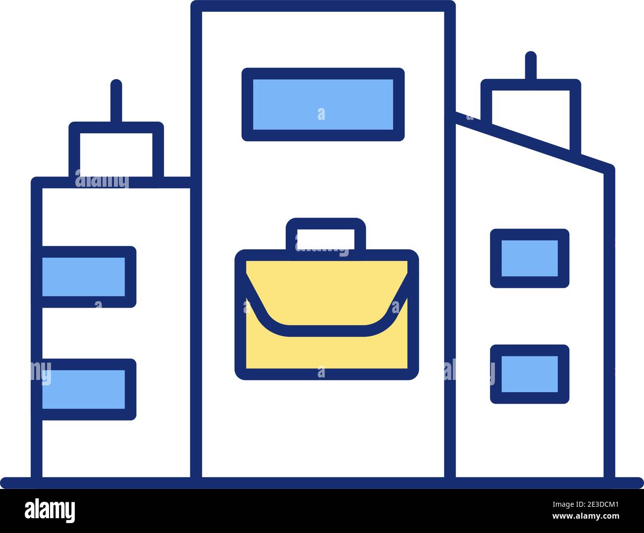 Employment place RGB color icon Stock Vector Image & Art - Alamy
