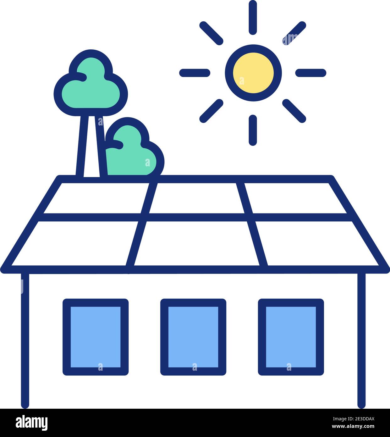 Rooftop relaxation Stock Vector Images - Alamy