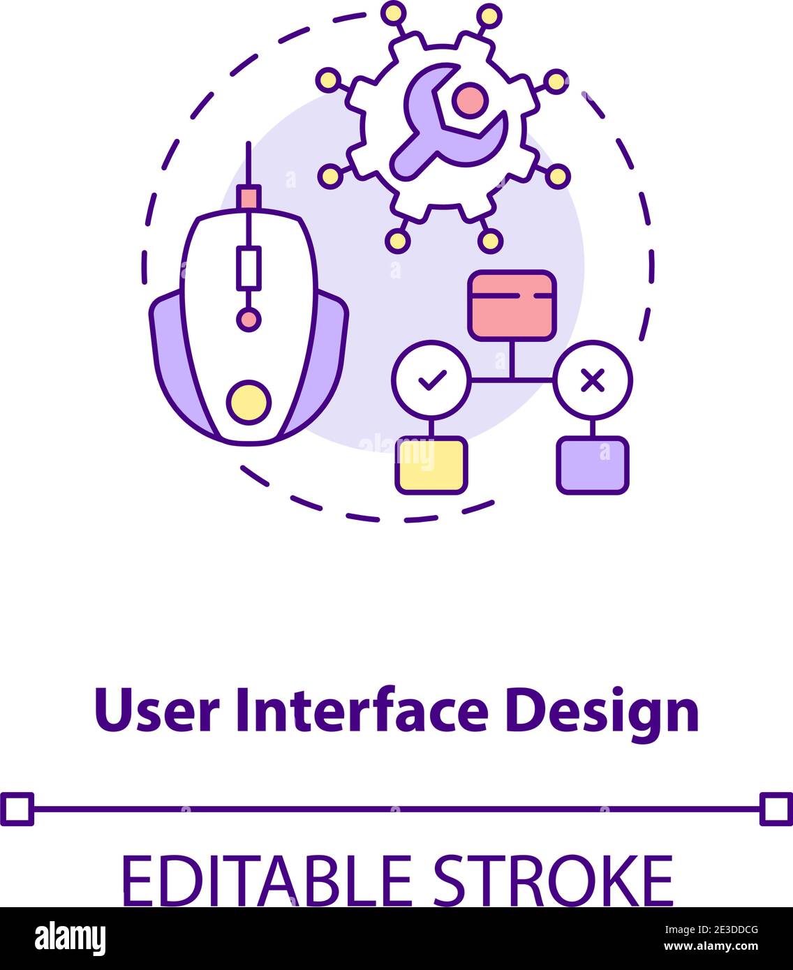 Conceptual display development Stock Vector Images - Alamy