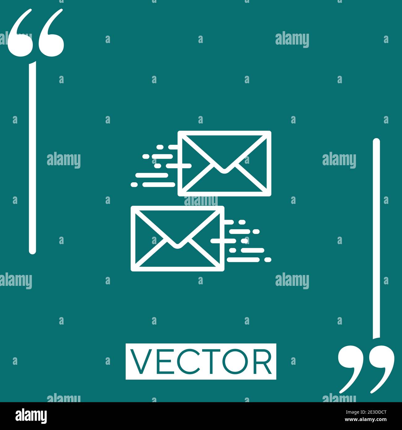 messaging Linear icon. Editable stroke line Stock Vector Image & Art ...