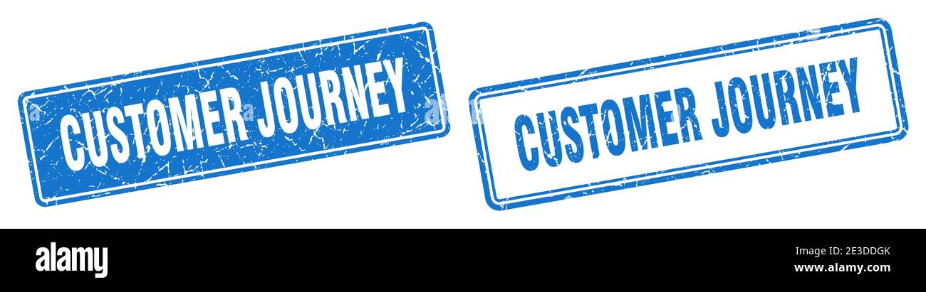 customer journey square stamp. customer journey grunge sign set Stock ...