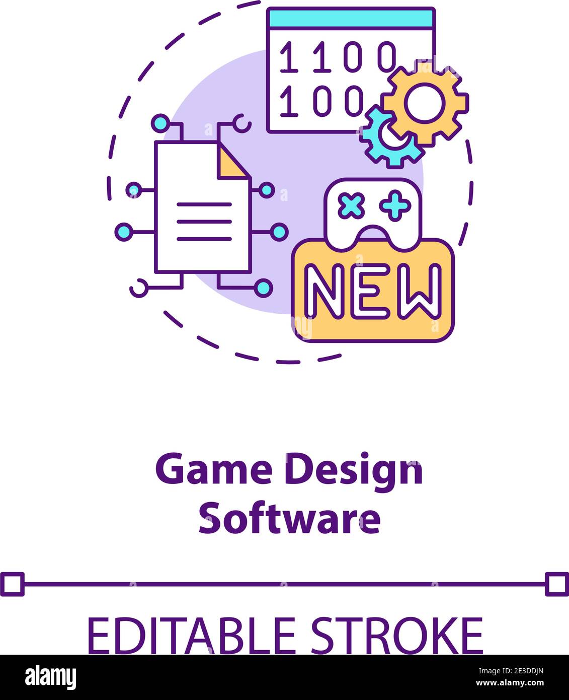 Game design software concept icon Stock Vector Image & Art - Alamy
