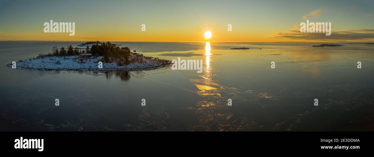 Swedish winter sunset hi-res stock photography and images - Alamy