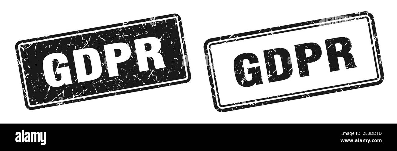 gdpr square stamp. gdpr grunge sign set Stock Vector Image & Art - Alamy
