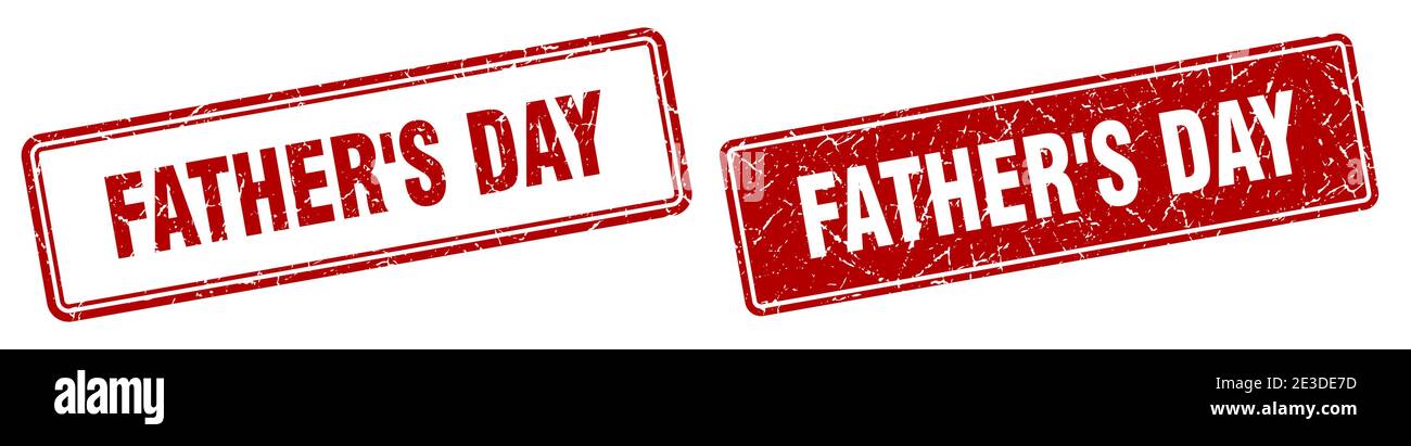 father's day square stamp. father's day grunge sign set Stock Vector ...