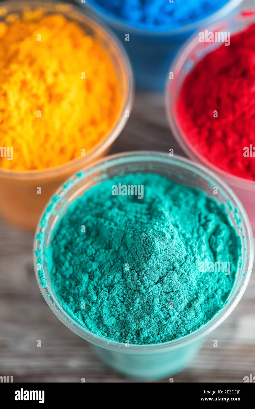 Indian yellow pigment holi hi-res stock photography and images - Alamy