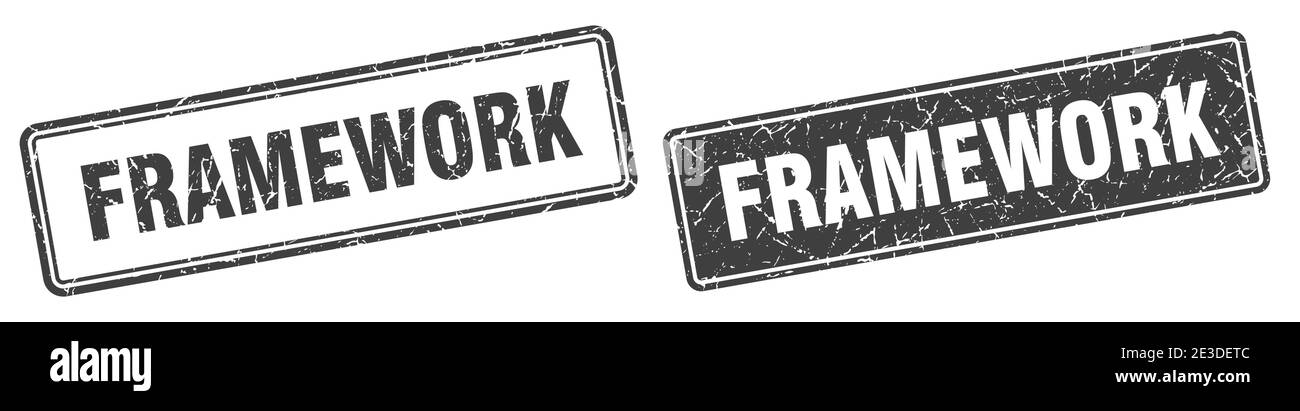 framework square stamp. framework grunge sign set Stock Vector Image & Art - Alamy
