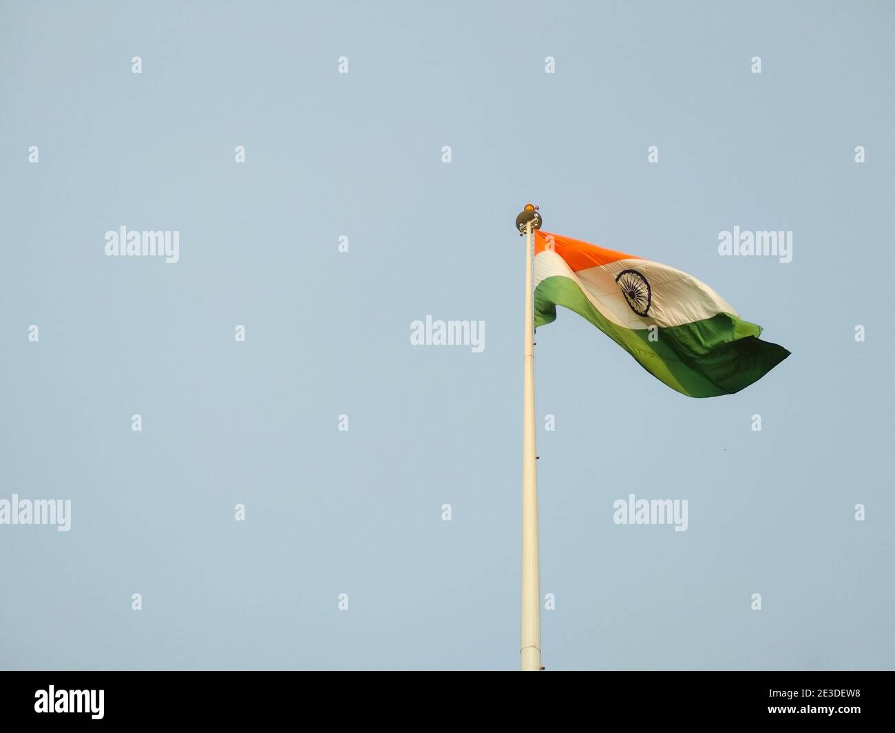 Closeup shot of the flag of India waving in the air Stock Photo - Alamy