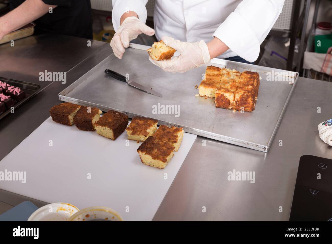 The process of making pastry at home. Close-up Stock Photo - Alamy