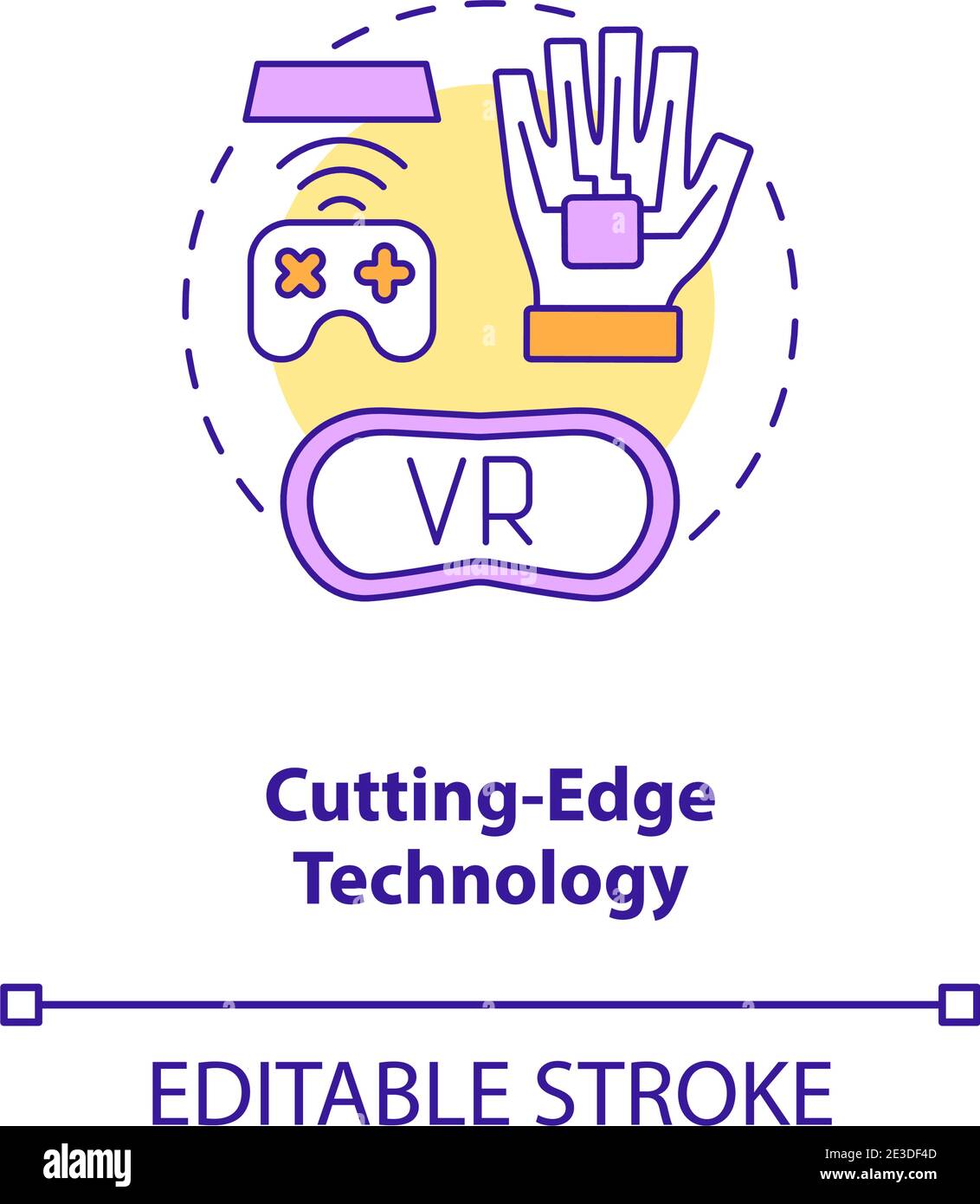 Cutting edge technology concept icon Stock Vector Image & Art - Alamy