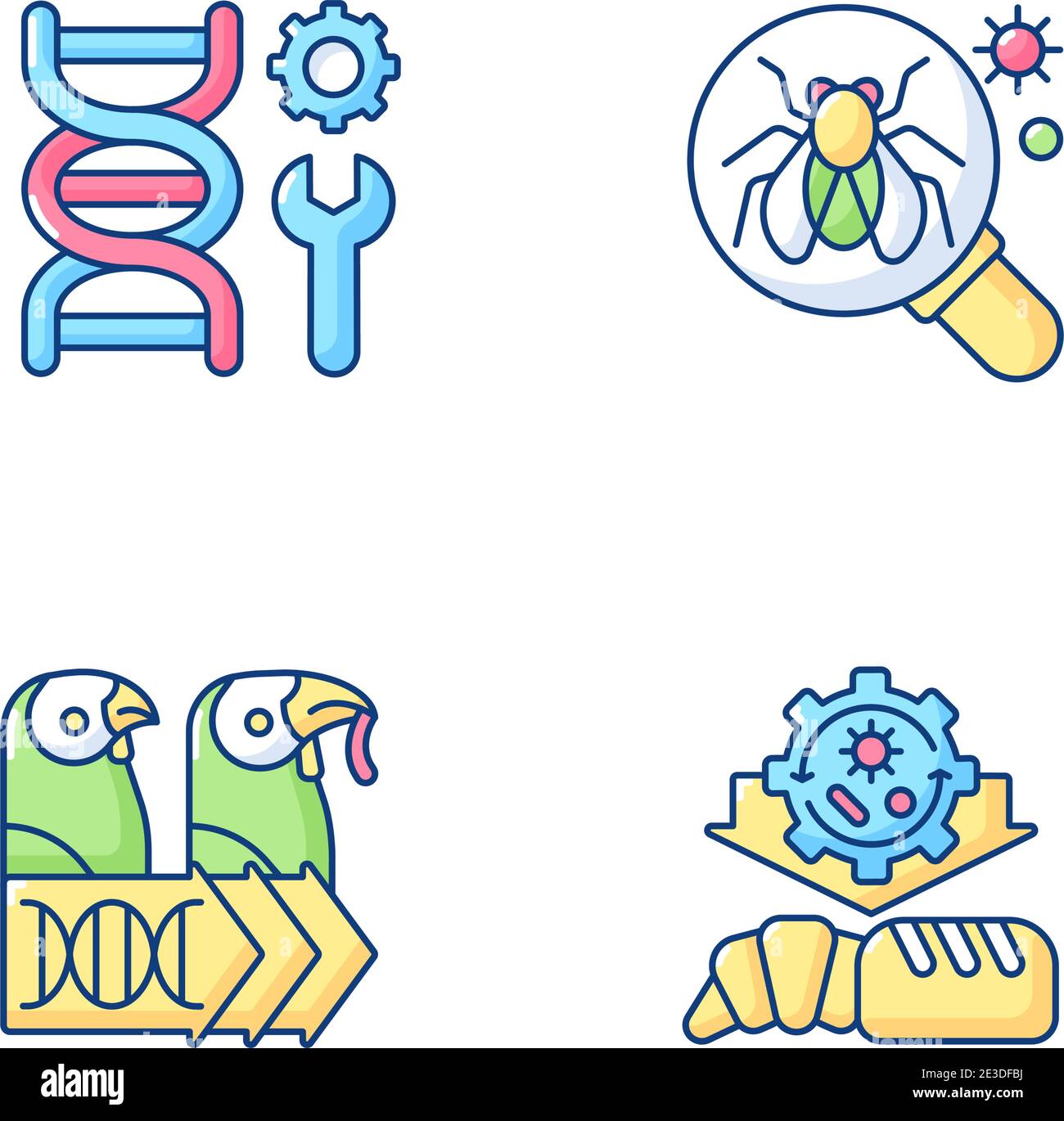 Genetic analysis animal Stock Vector Images - Alamy