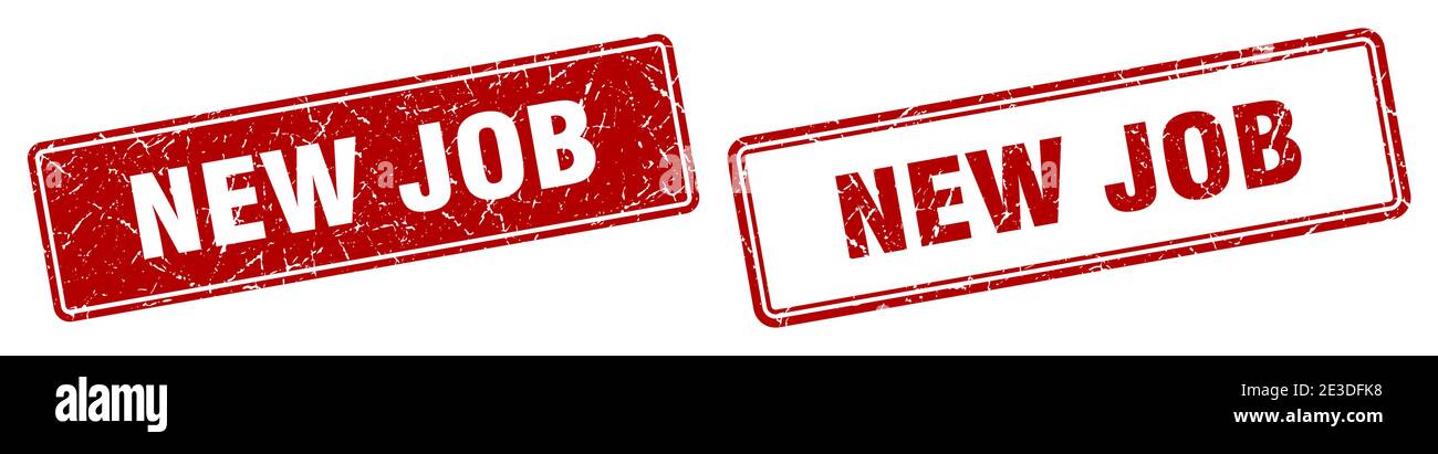 new job square stamp. new job grunge sign set Stock Vector Image & Art ...