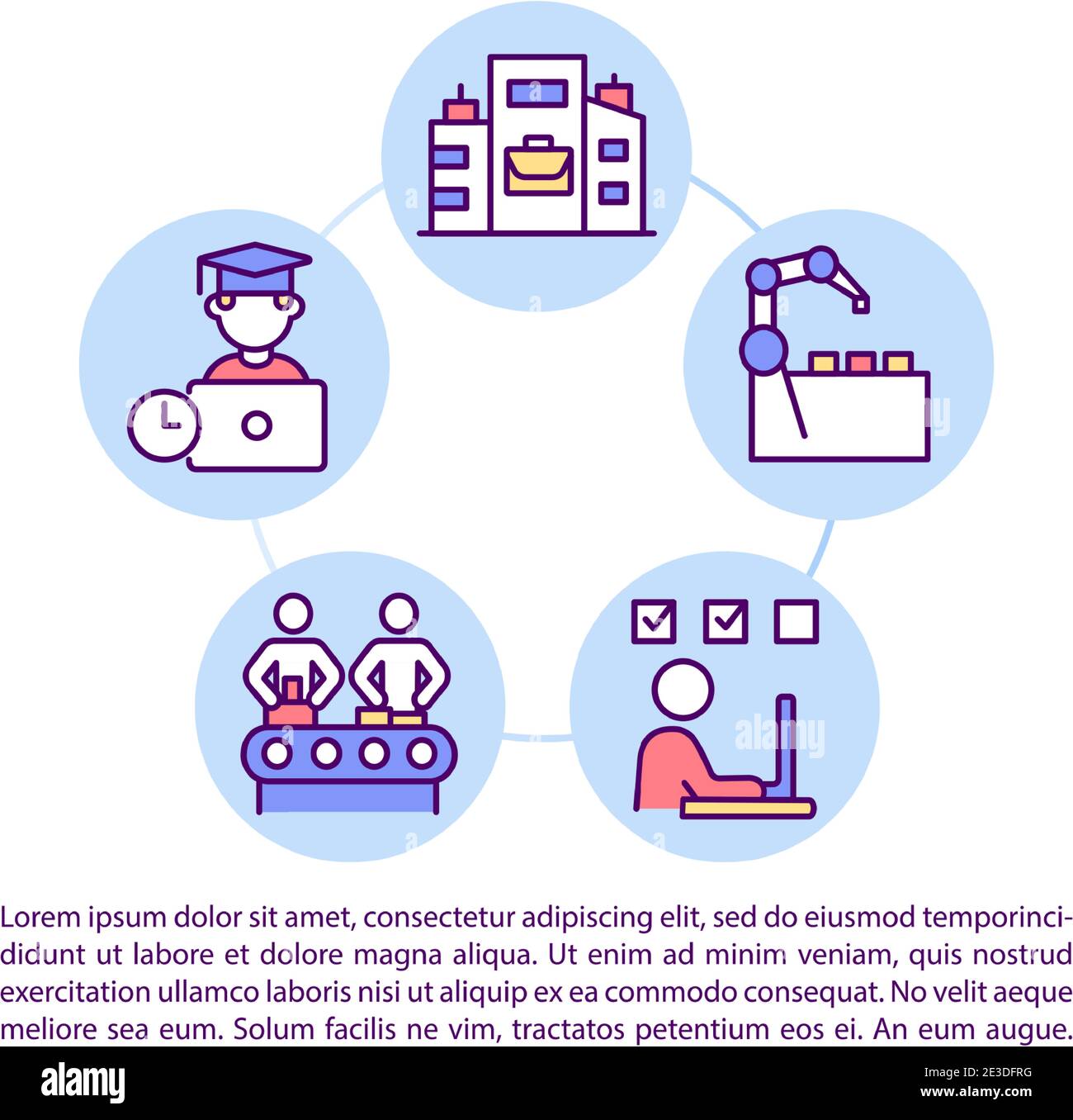 Choosing training methods concept icon with text Stock Vector Image ...