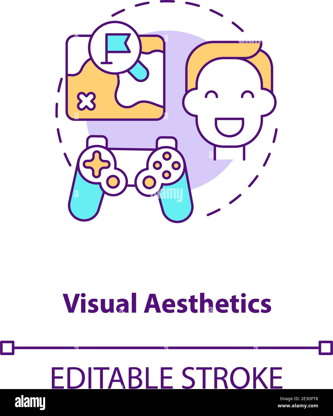 Visual aesthetics concept icon Stock Vector Image & Art - Alamy