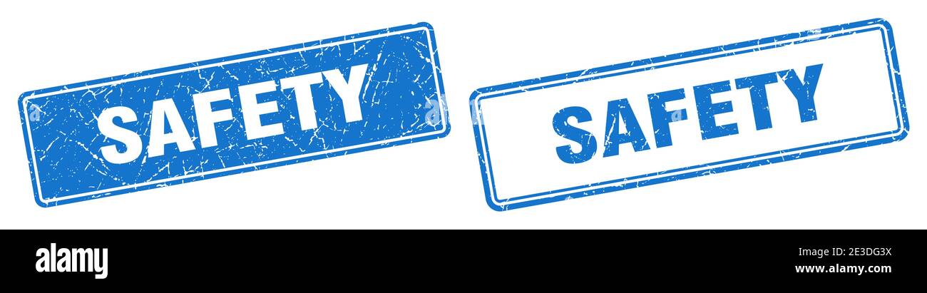 safety square stamp. safety grunge sign set Stock Vector Image & Art ...